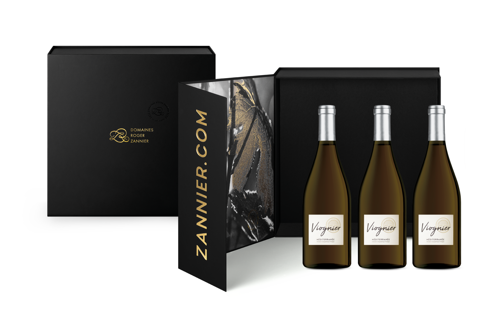 Christmas gift box Provence wine, olive oil and honey